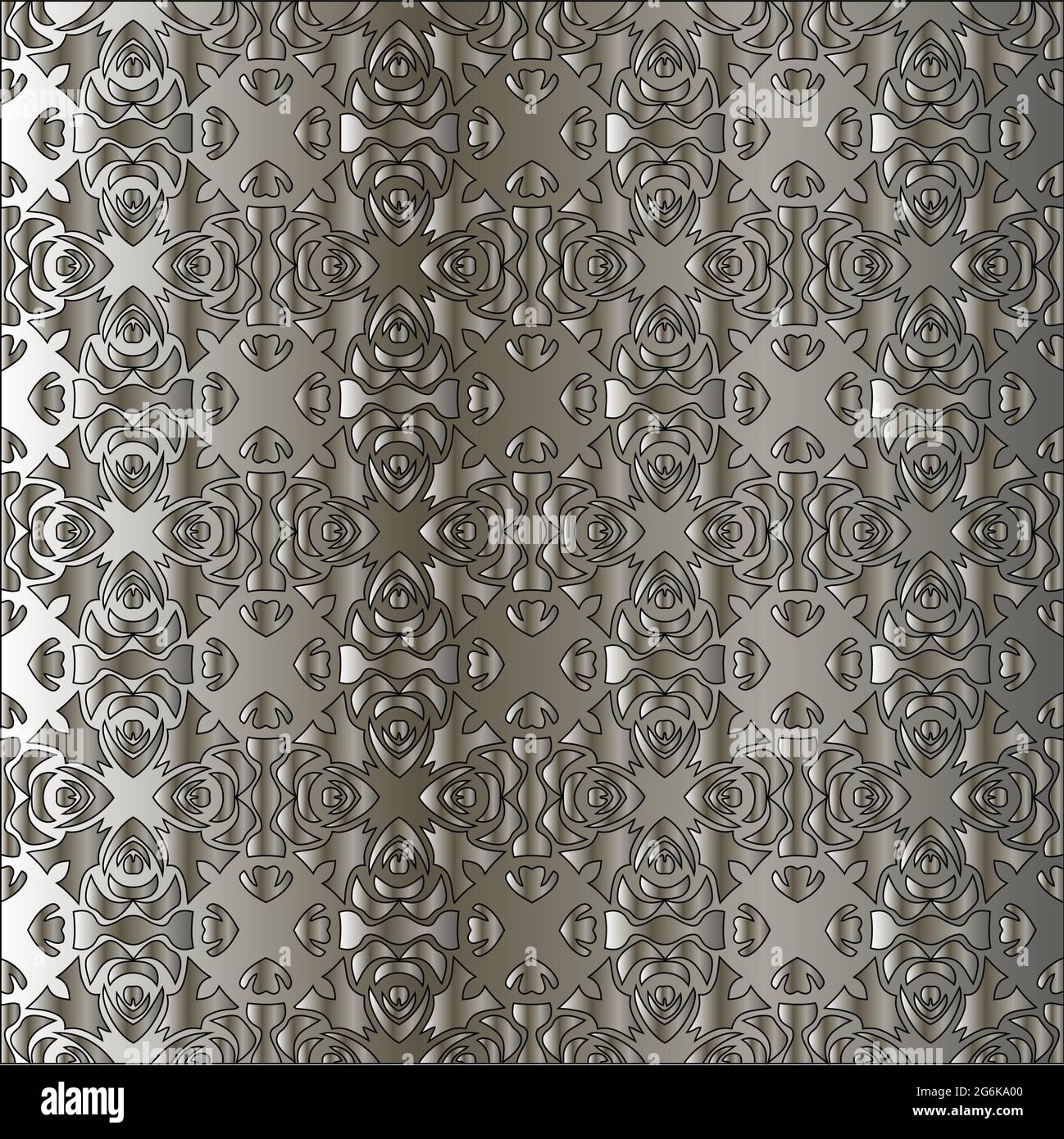 Silver metallic gradient with repeat Pattern . Abstract metallic ...