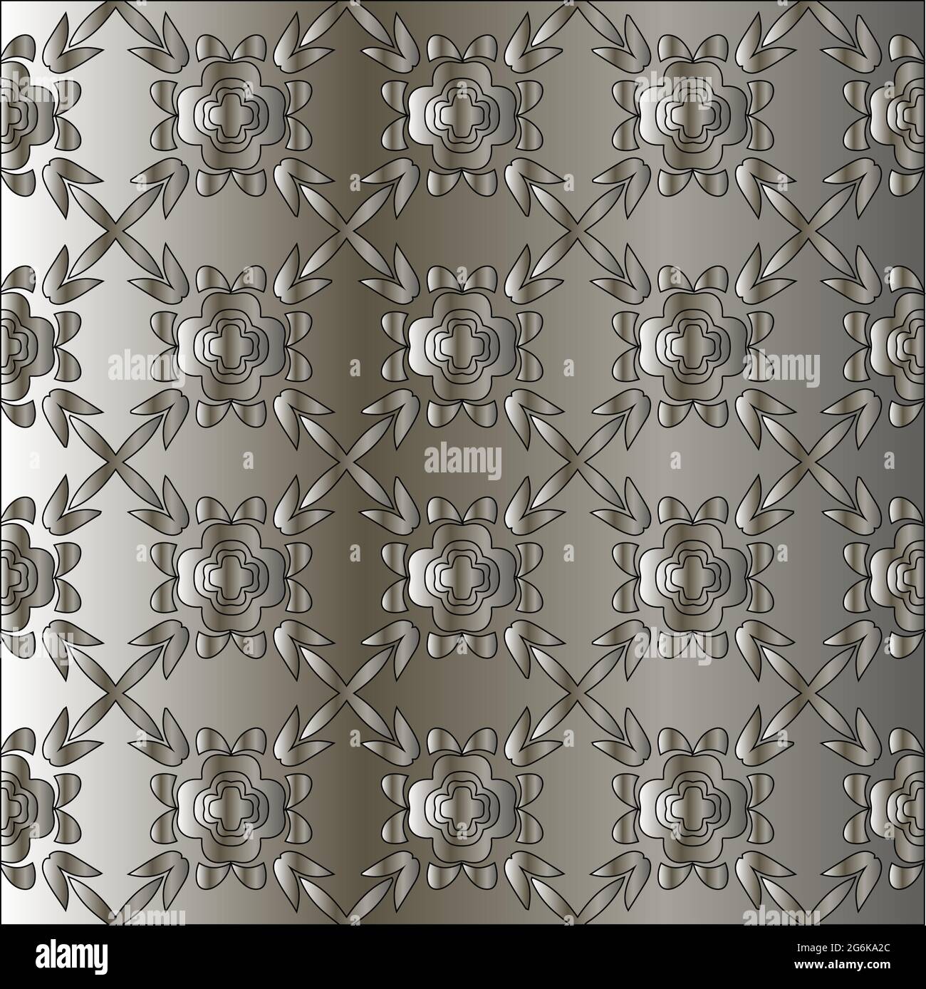 Silver metallic gradient with repeat Pattern . Abstract metallic ...