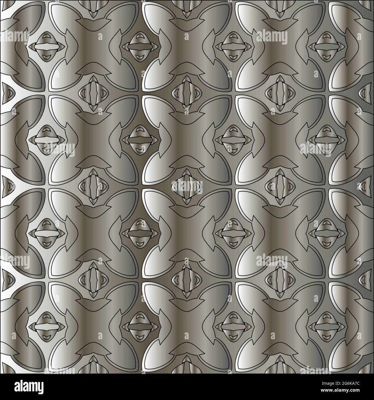 Silver metallic gradient with repeat Pattern . Abstract metallic ...