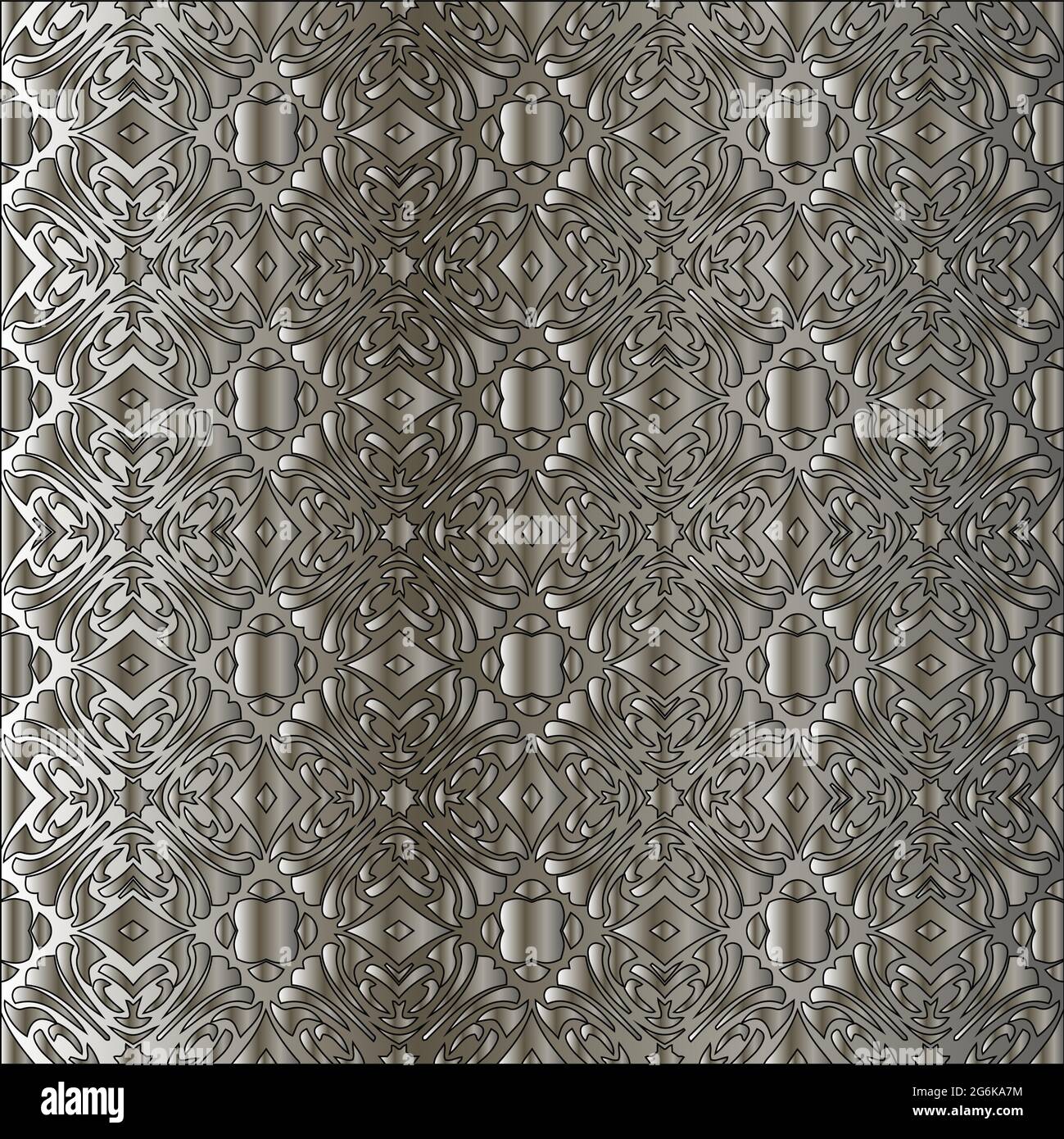 Silver metallic gradient with repeat Pattern . Abstract metallic ...