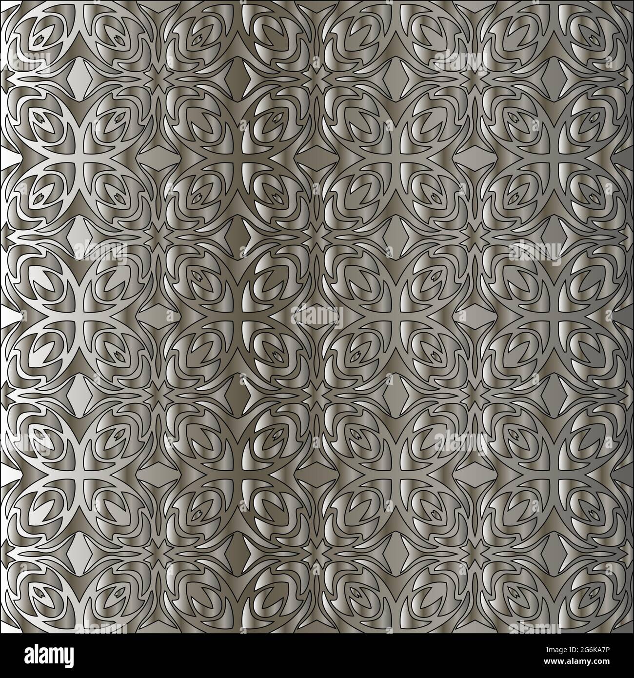 Silver metallic gradient with repeat Pattern . Abstract metallic ...