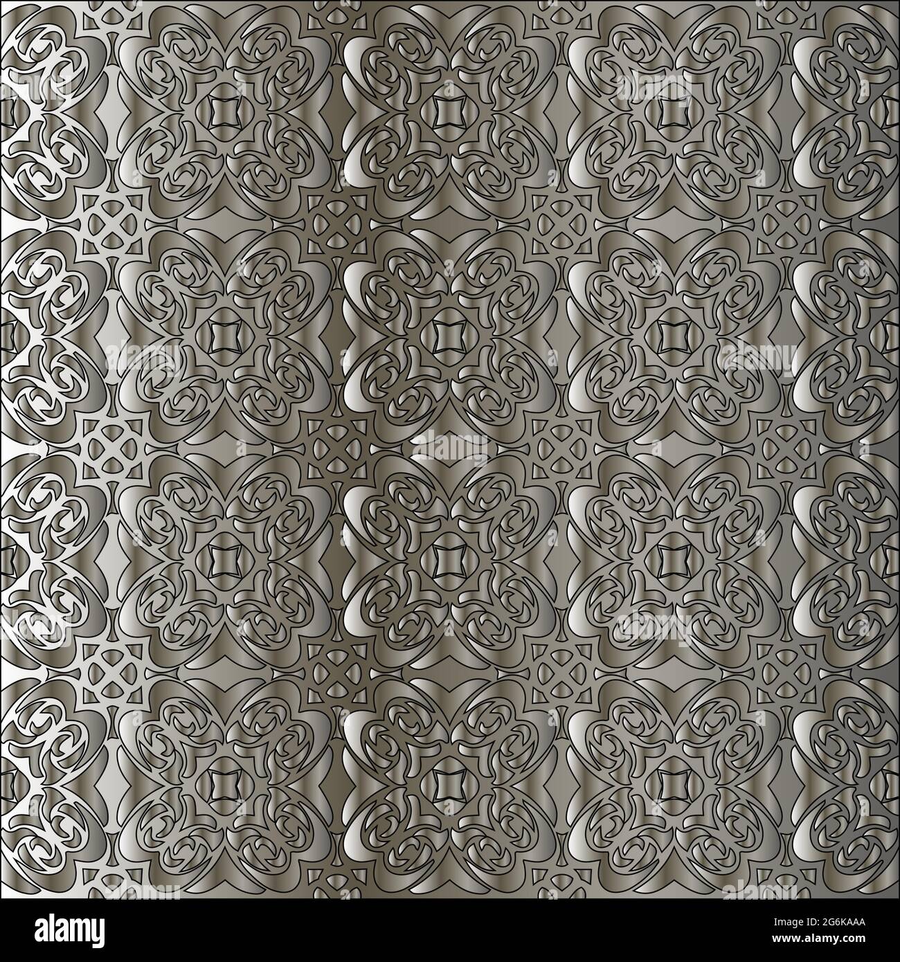 Silver metallic gradient with repeat Pattern . Abstract metallic ...