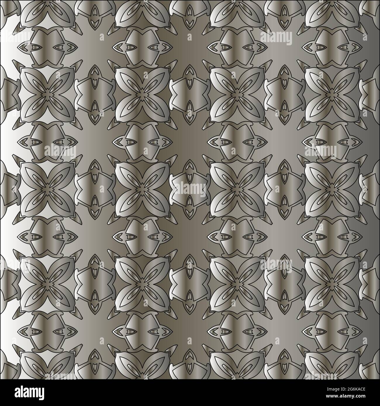 Silver metallic gradient with repeat Pattern . Abstract metallic ...