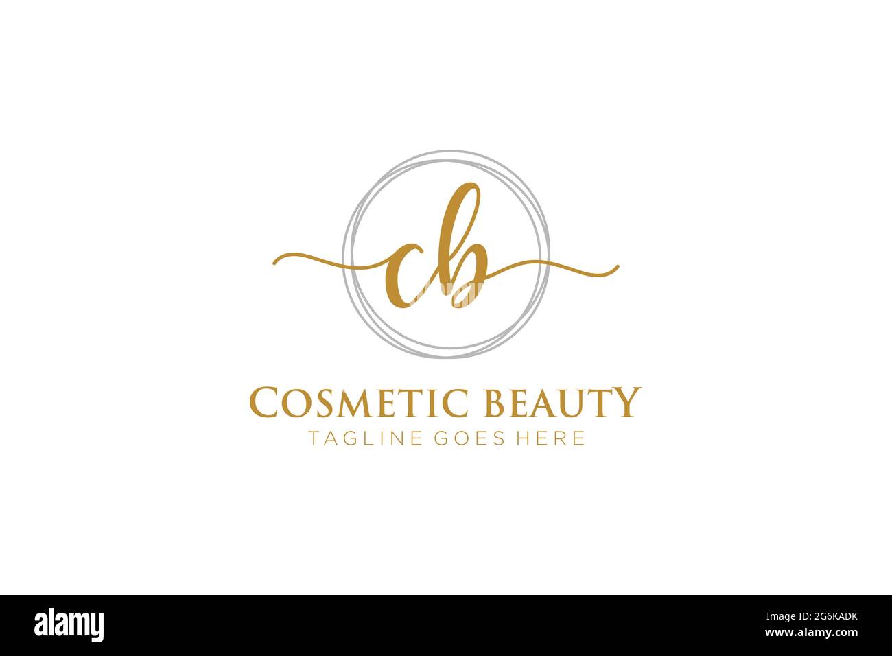 CB Feminine logo beauty monogram and elegant logo design, handwriting logo of initial signature ...