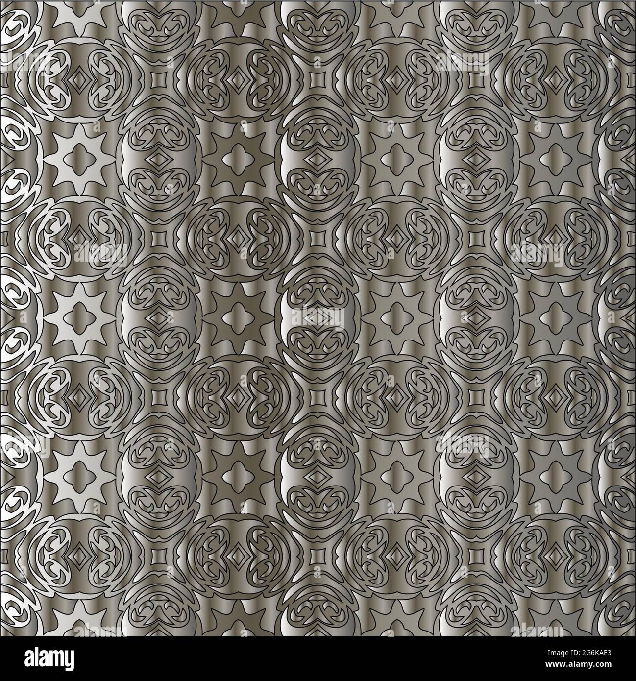 Silver metallic gradient with repeat Pattern . Abstract metallic ...