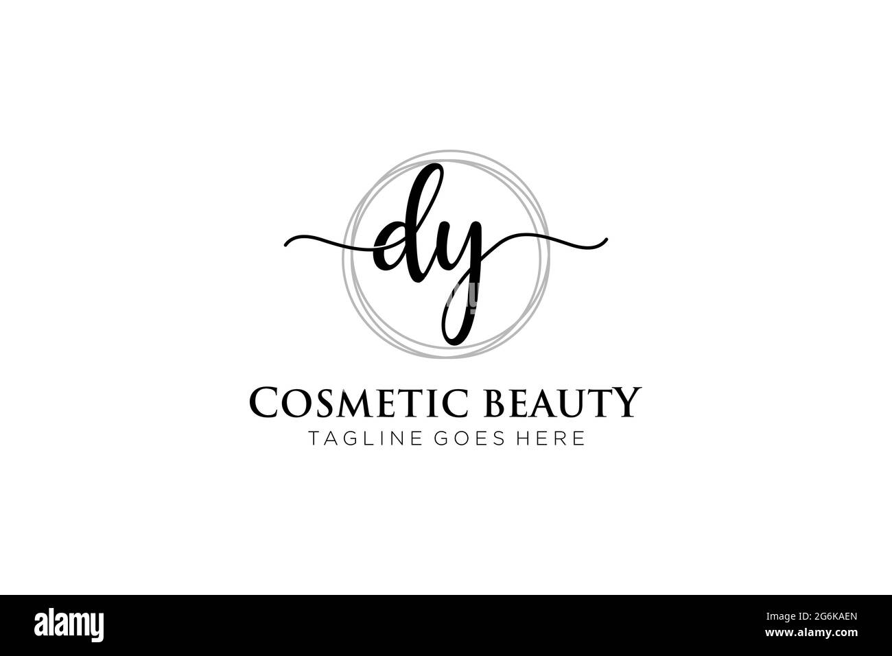 DY Feminine logo beauty monogram and elegant logo design, handwriting ...