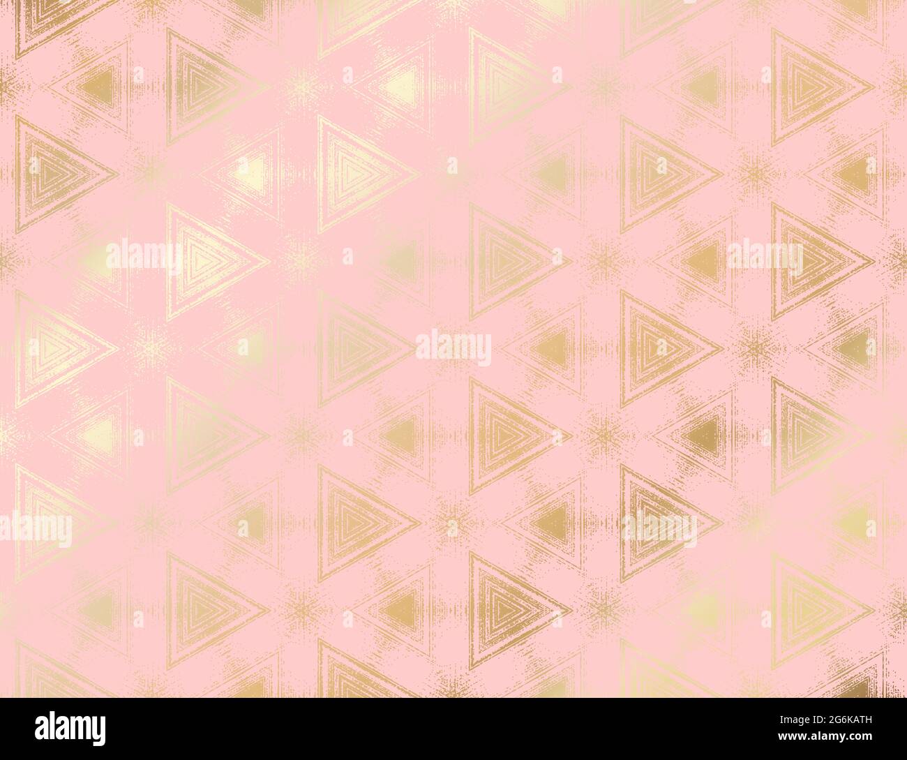 Abstract gold and pink textured pattern with kaleidoscope effect ...