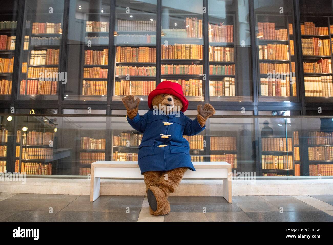 Paddington in the King's Library, at the British Library, London, ahead ...