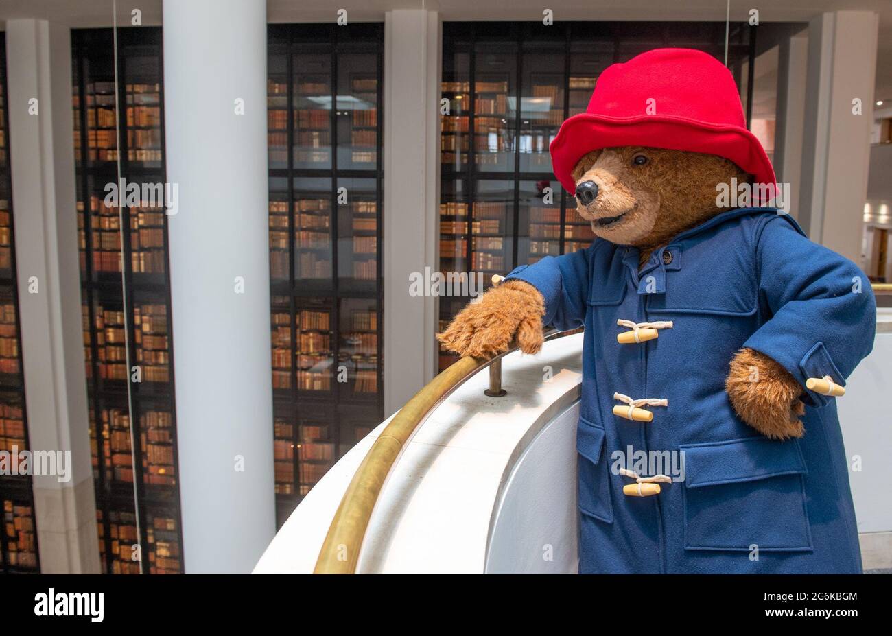 Paddington tours the British Library, London, ahead of the launch of ...