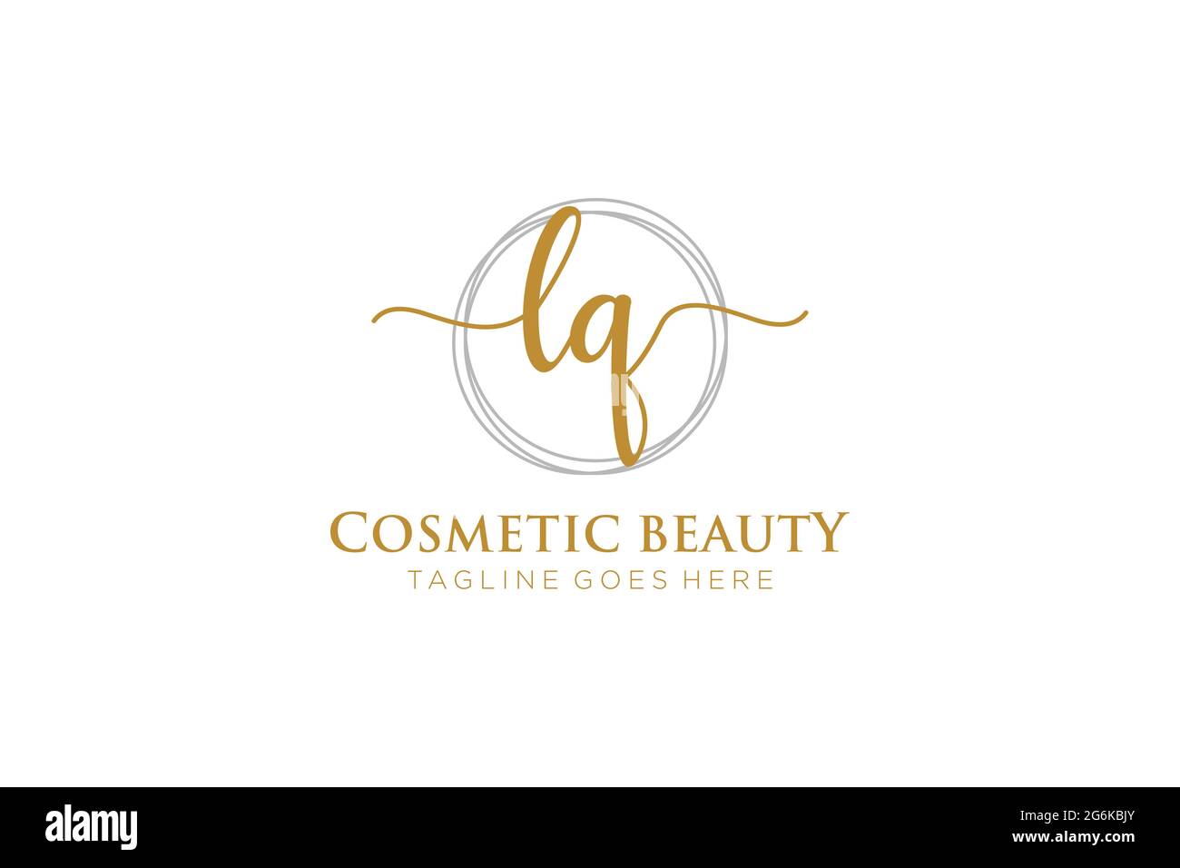 LQ Feminine logo beauty monogram and elegant logo design, handwriting ...