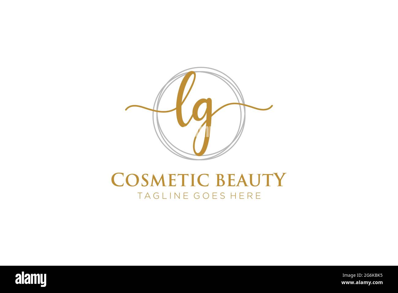 LG Feminine logo beauty monogram and elegant logo design, handwriting ...