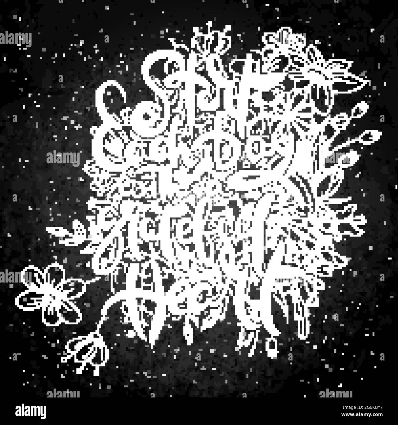 Start Each Day With a Grateful Heart. Hand lettering grunge card with ...