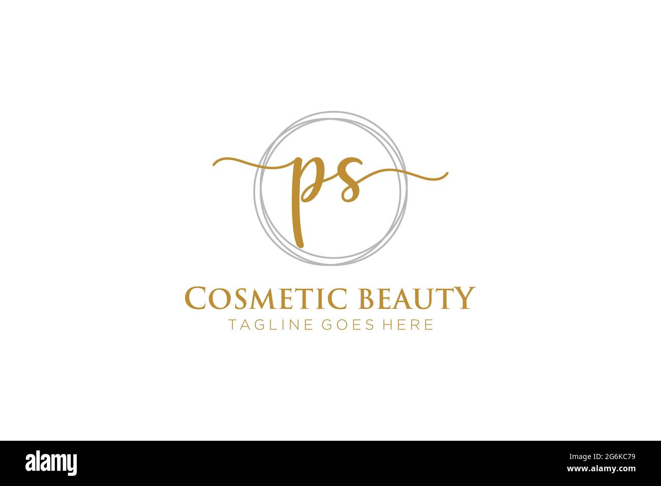 PS Feminine logo beauty monogram and elegant logo design, handwriting ...
