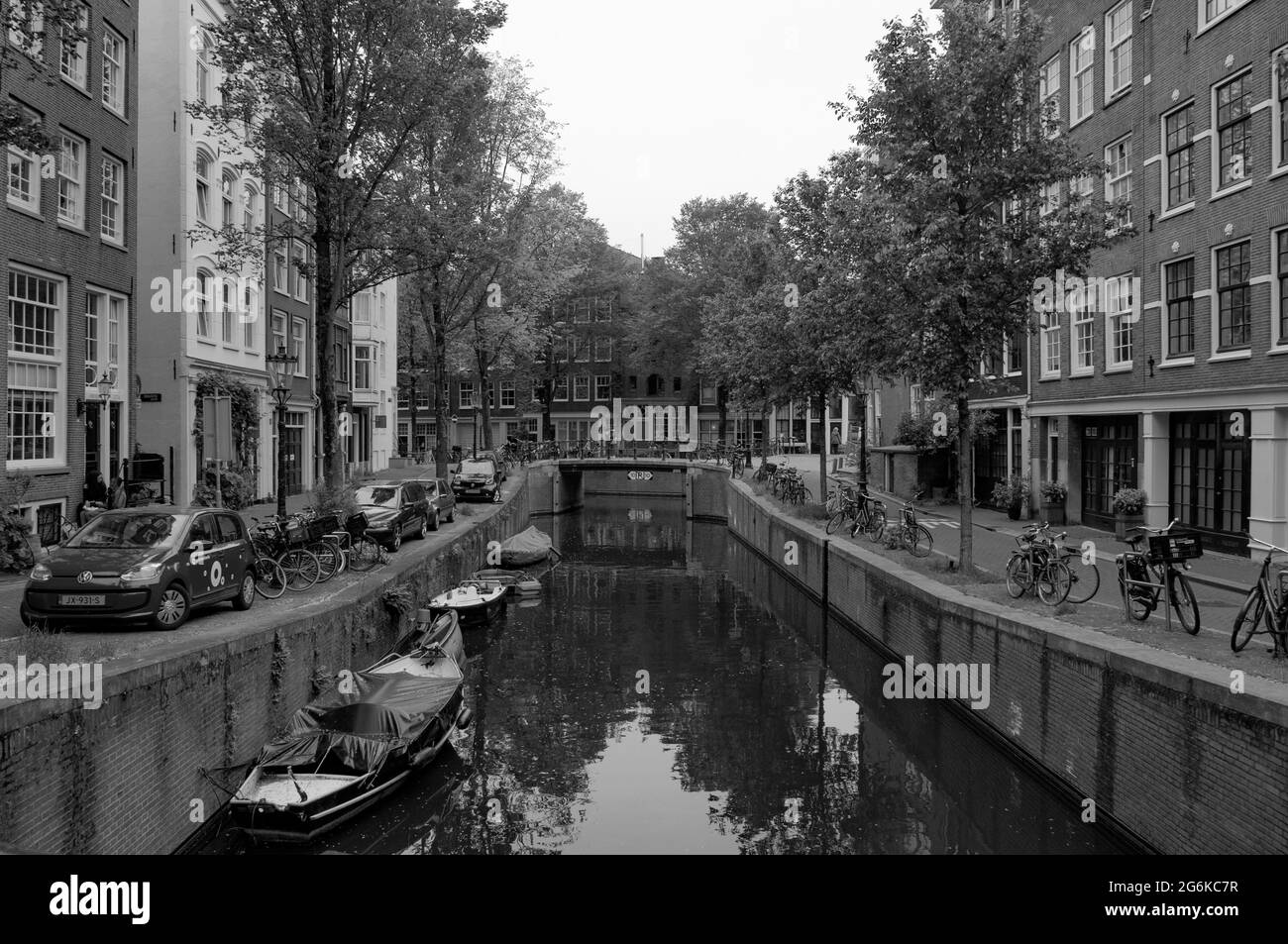 AMSTERDAM, NETHERLANDS. JUNE 06, 2021. Beautiful view of Amsterdam with ...