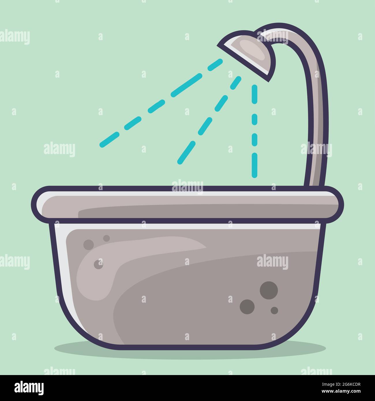 Shower_bath Stock Vector Images - Alamy