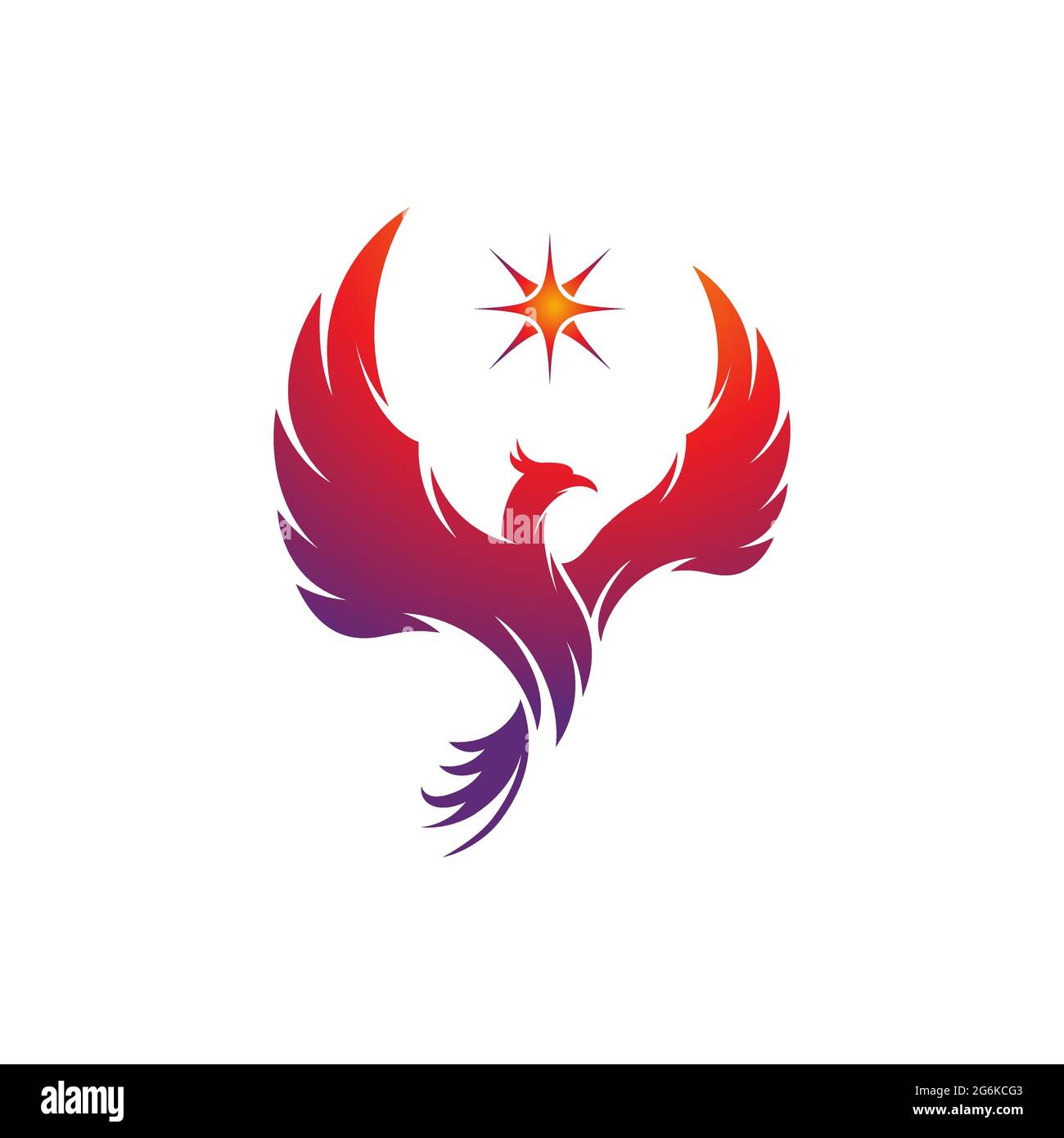 Phoenix vector icon illustration design template Stock Vector Image ...