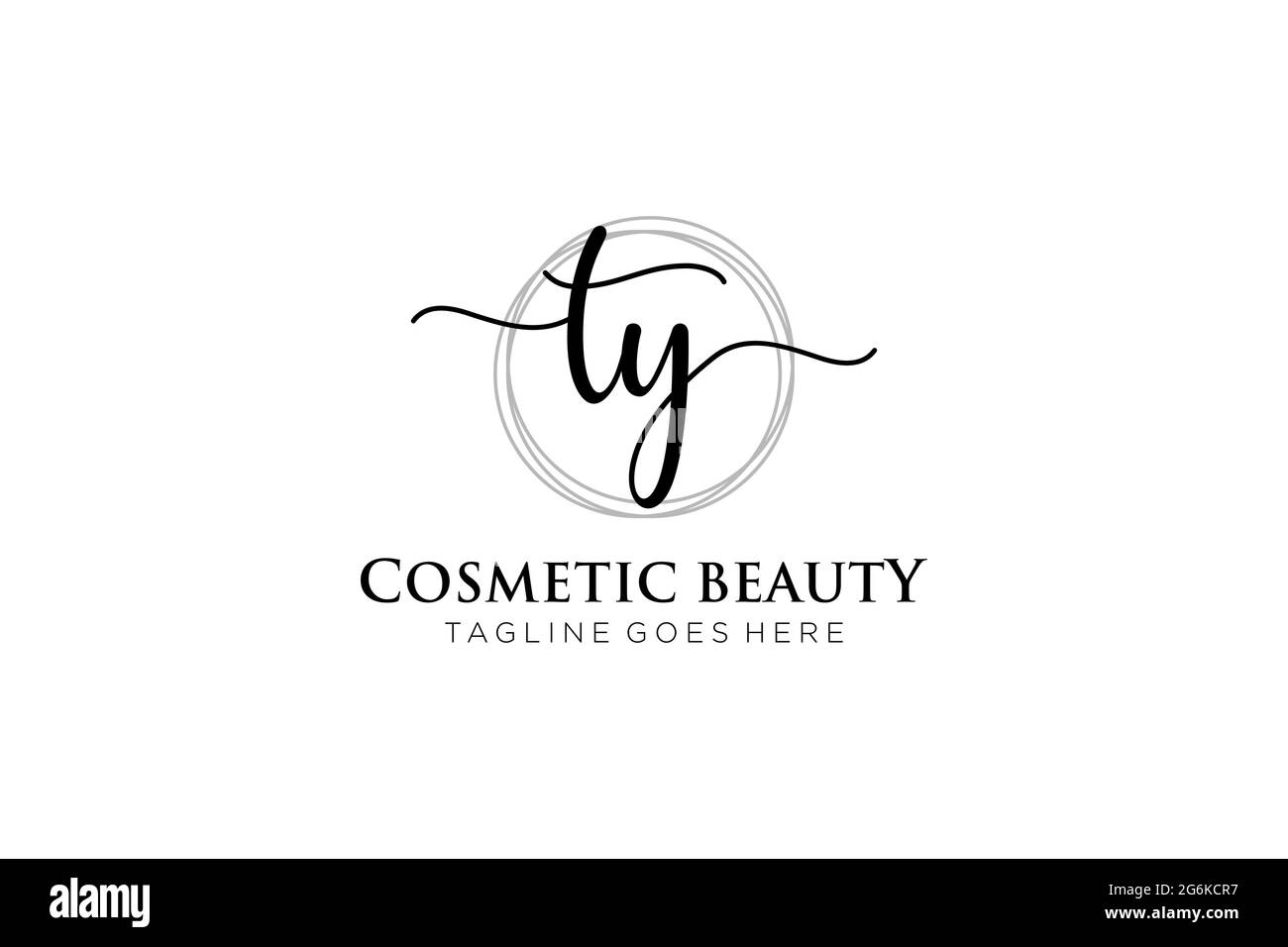 TY Feminine logo beauty monogram and elegant logo design, handwriting ...