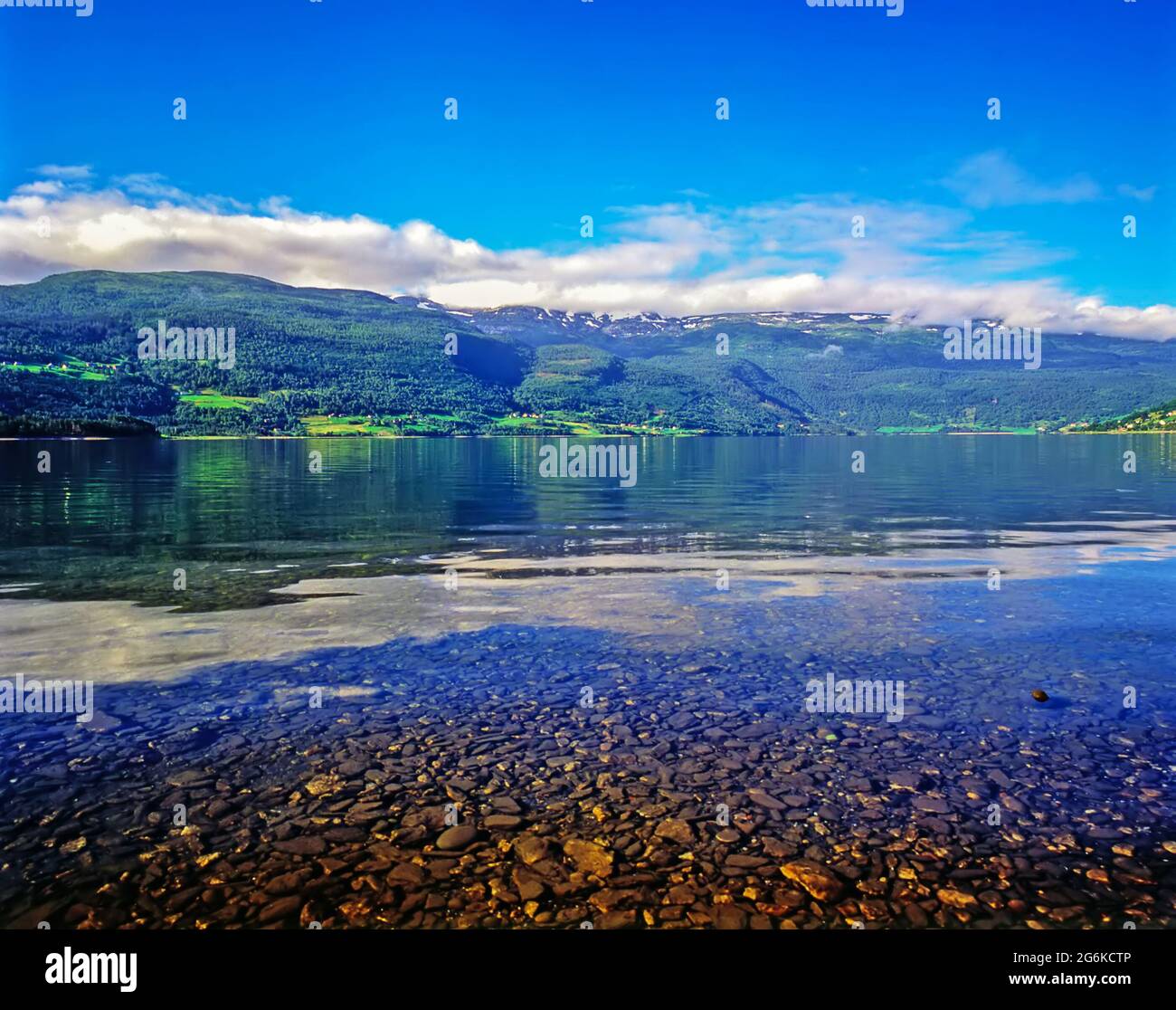 Lake in Voss, Norway Stock Photo - Alamy