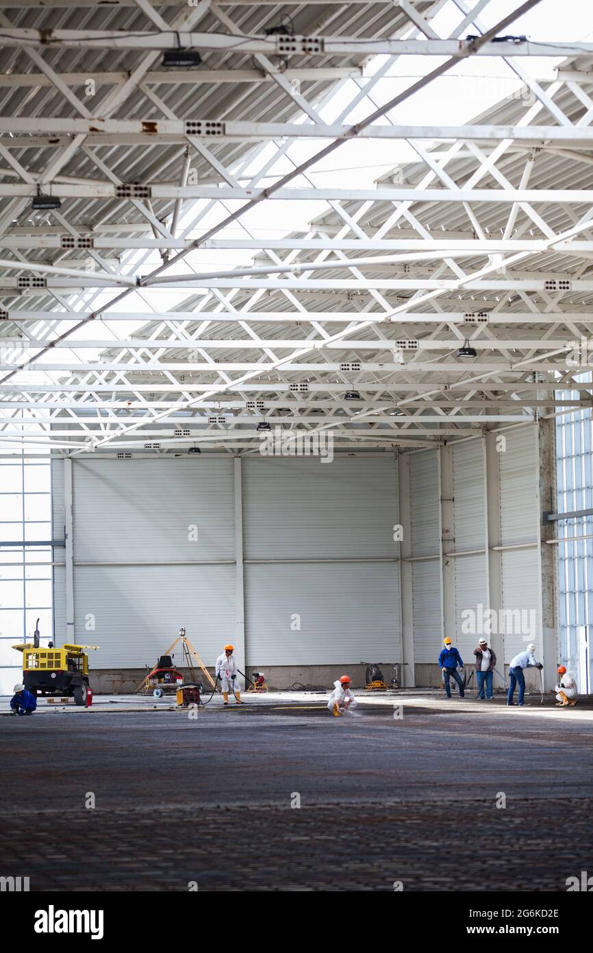 Atyrau, Kazakhstan - May 21,2012: Interior of Chevron factory ...