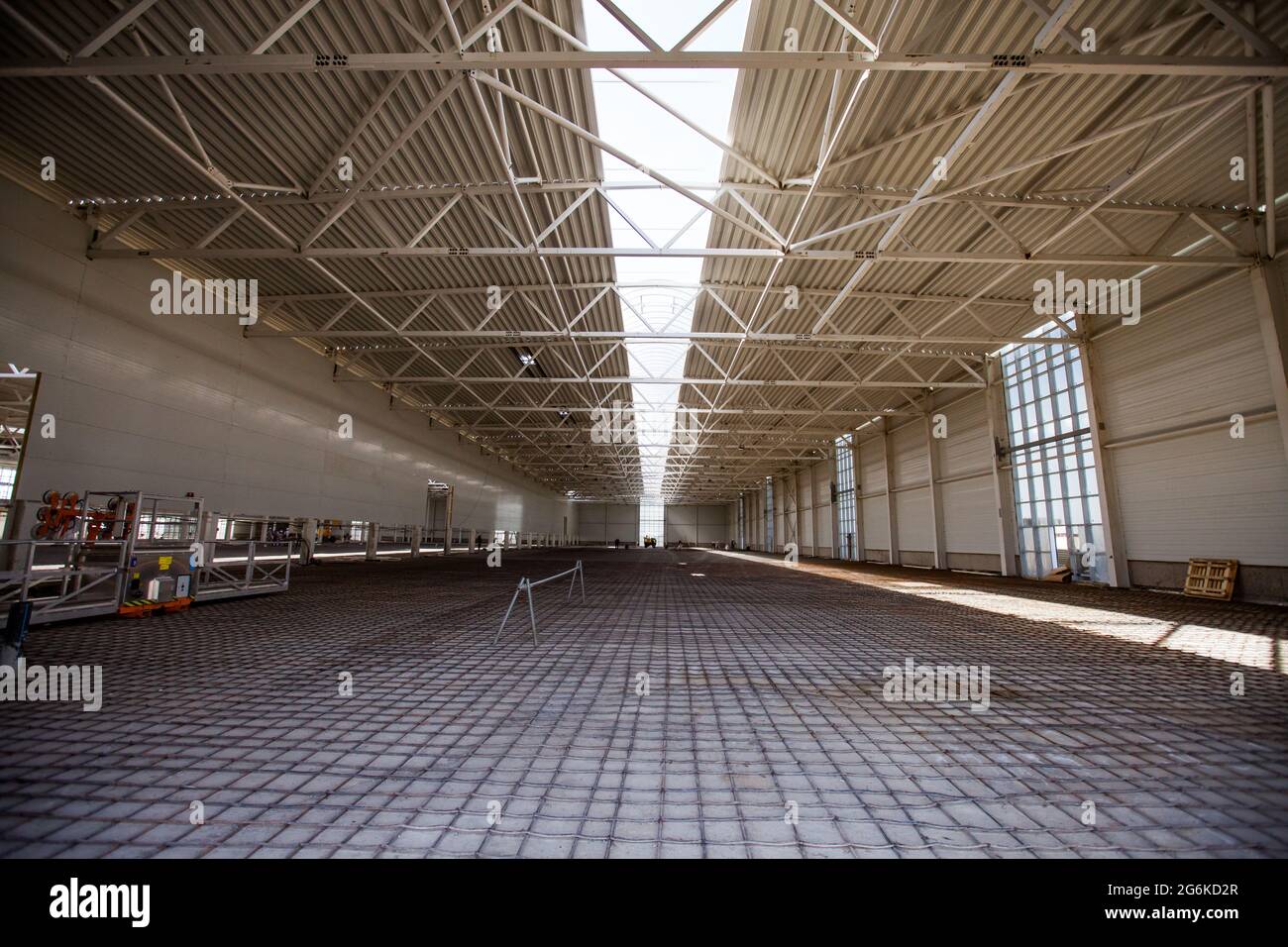 Atyrau, Kazakhstan - May 21,2012: Chevron plant. Interior of new ...