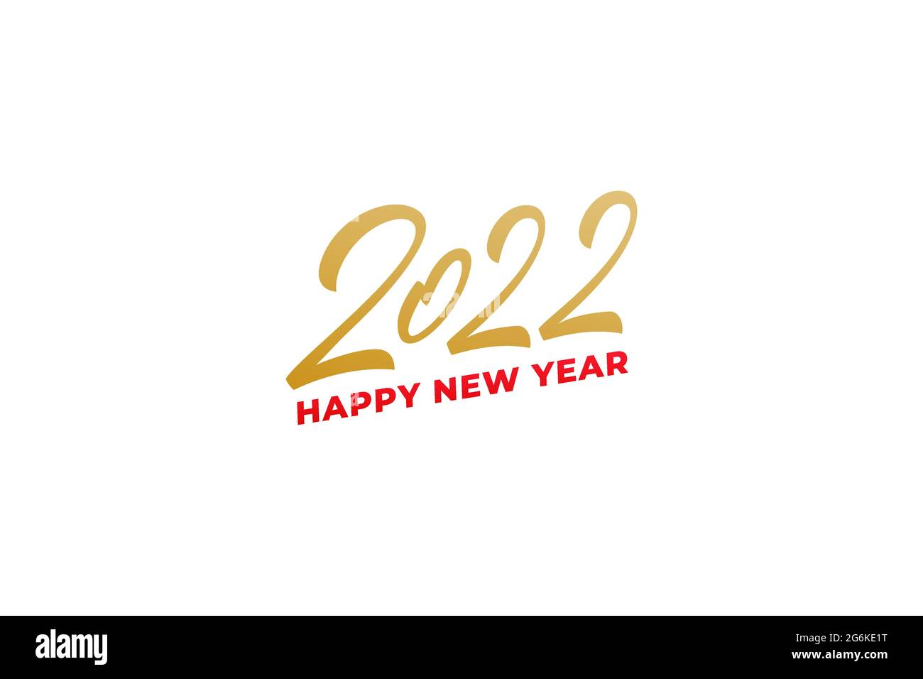 2022 New Year label. Vector lettering design for New Year celebration ...