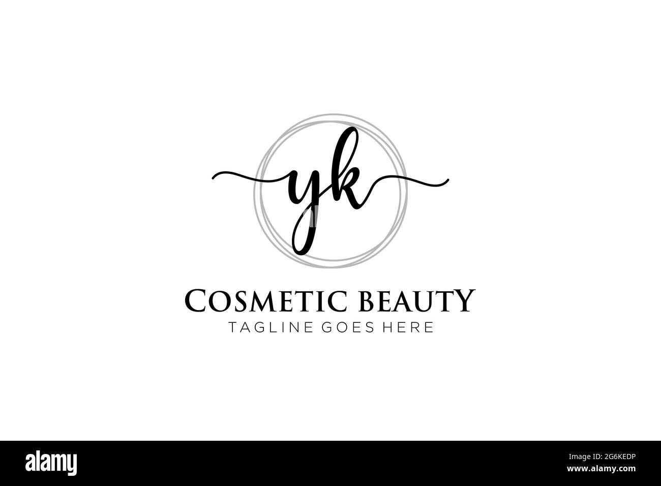 YK Feminine logo beauty monogram and elegant logo design, handwriting ...