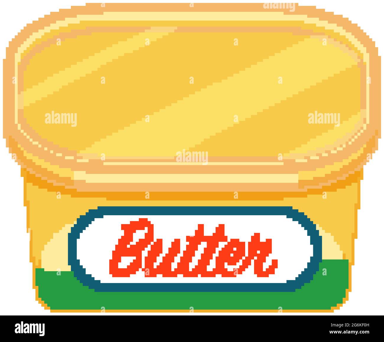 Butter package in cartoon style isolated illustration Stock Vector ...