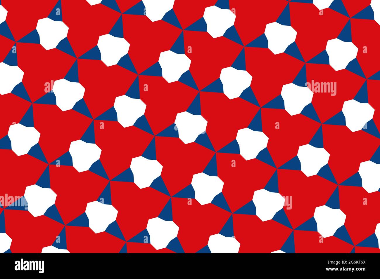 Simple geometric pattern in the colors of the national flag of Czech ...