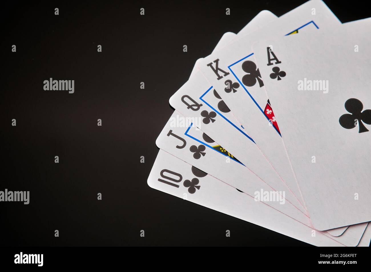 Straight flush playing cards hi-res stock photography and images - Alamy