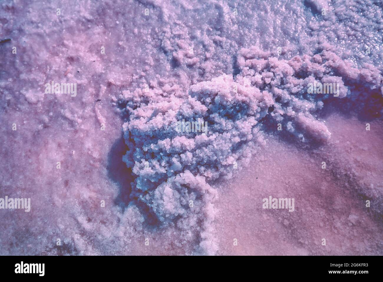 Abstract texture of the Dead sea salty shore. Salt crystals nature ...