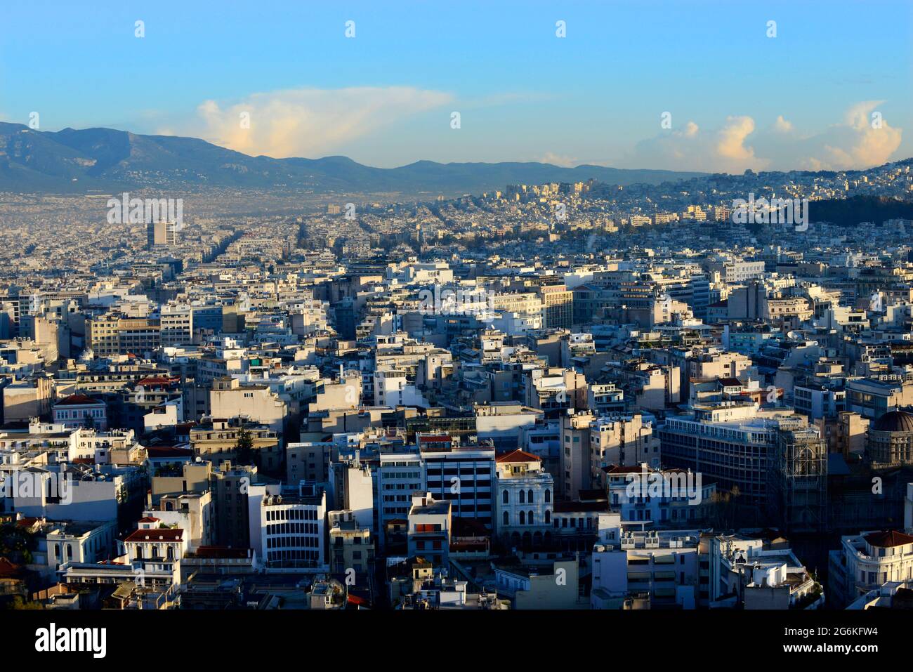 A view of Athens's city center from the Acropolis Stock Photo - Alamy