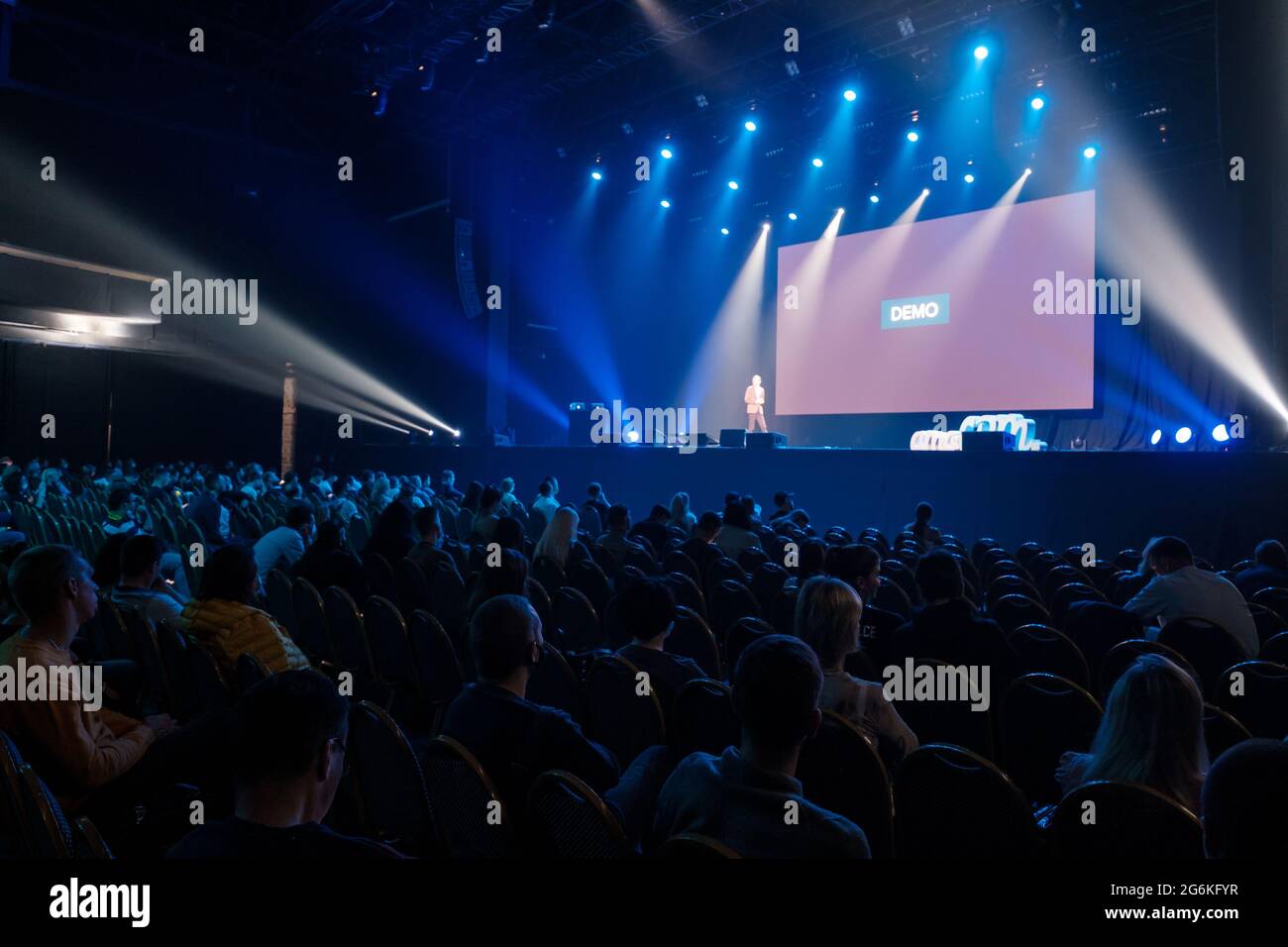 People watching presentation during business conference Stock Photo - Alamy People watching presentation during business conference Stock Photo - Alamy