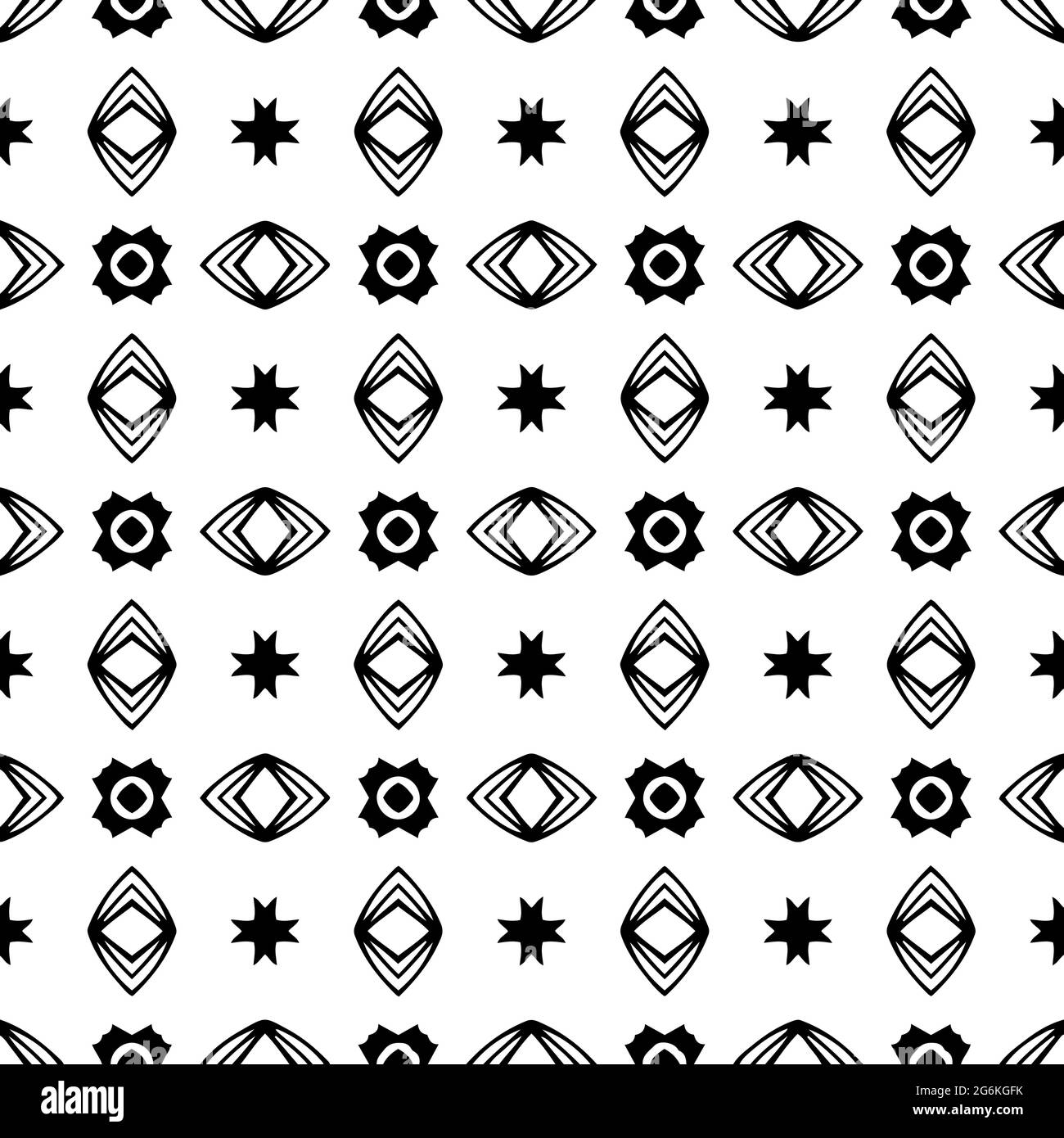 seamless geometric pattern with repeating elements. retained white ...