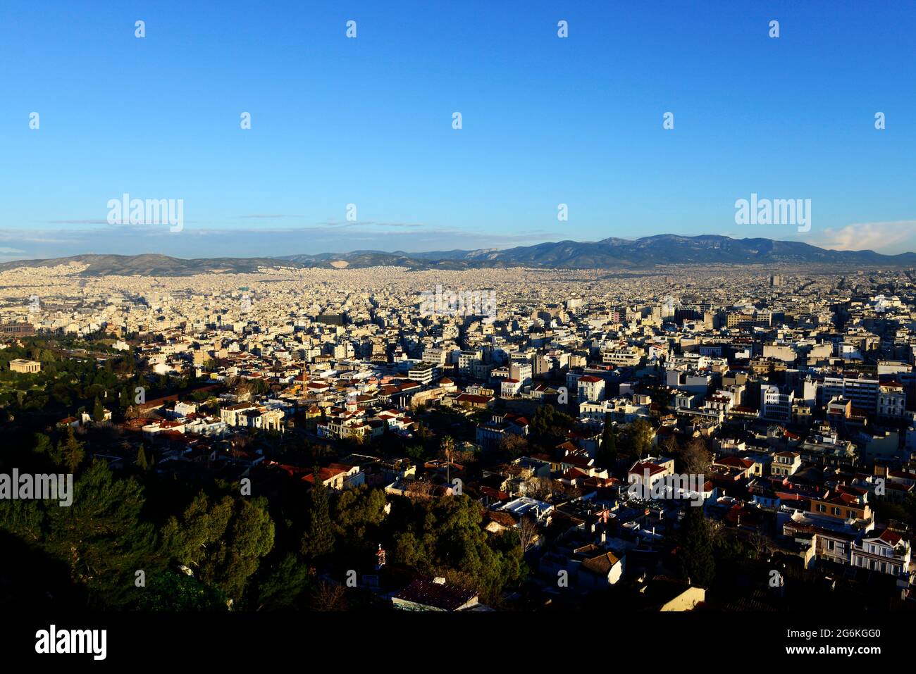 Athens city views as seen from the top of the Acropolis Stock Photo - Alamy