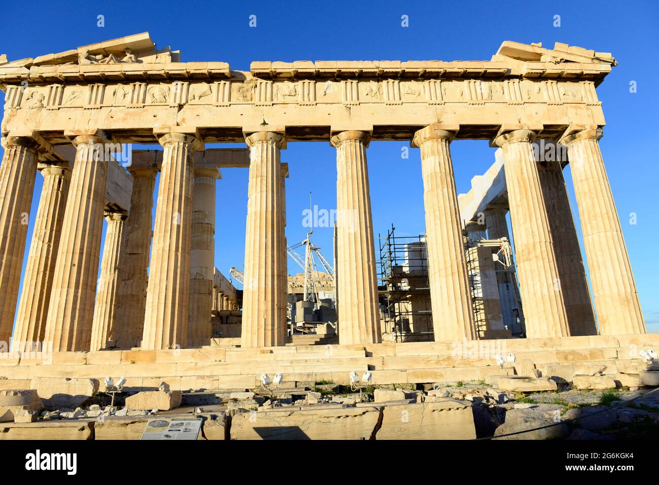 The Parthenon on top of the Acropolis in Athens Stock Photo - Alamy