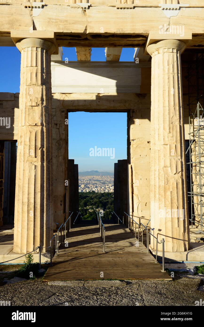 Beulé Gate at the Acropolis of Athens, Greece Stock Photo - Alamy