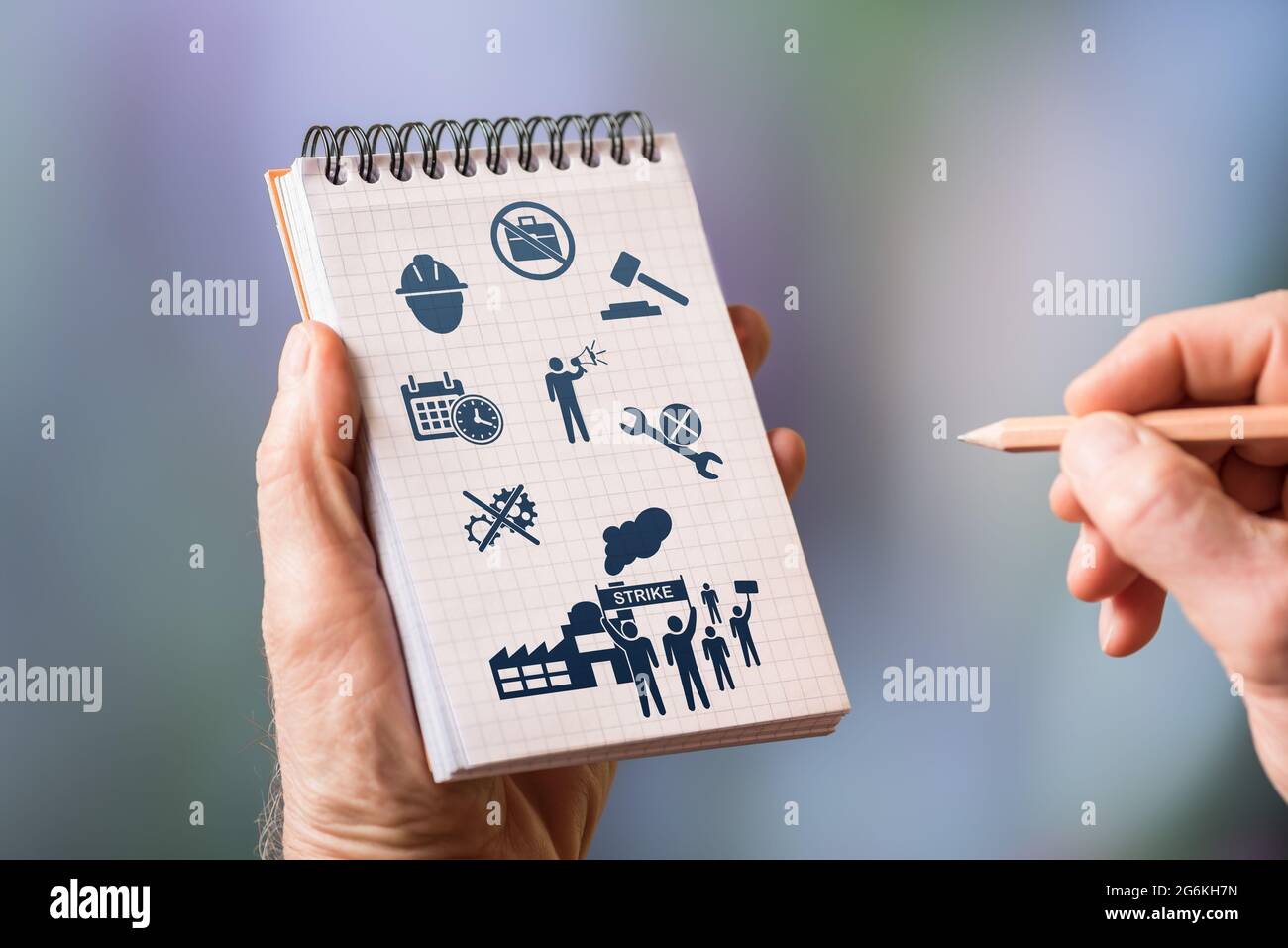 Strike workers drawing hi-res stock photography and images - Alamy