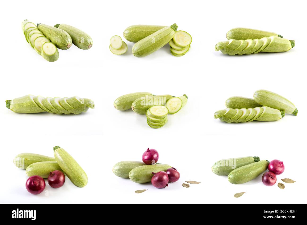 Courgettes on a white background. Courgettes are fresh and delicious ...