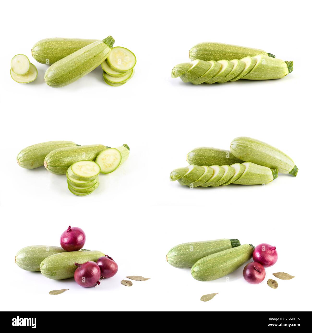 Courgettes on a white background. Courgettes are fresh and delicious ...