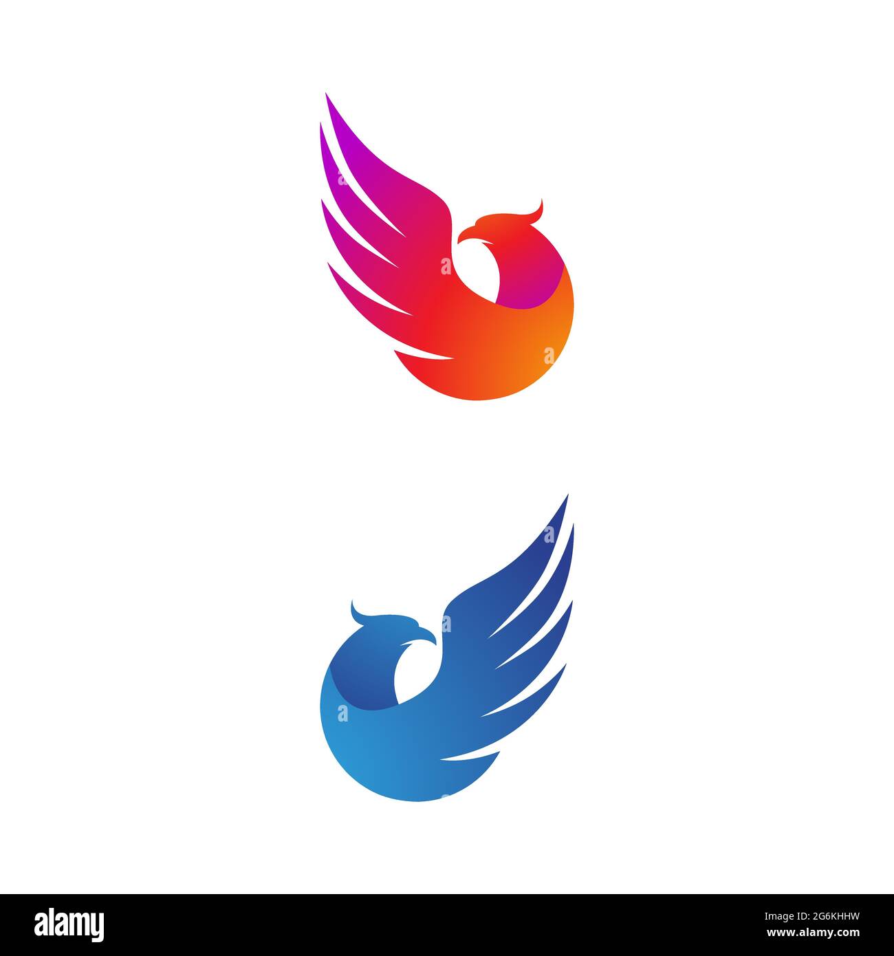 Phoenix vector icon illustration design template Stock Vector Image ...