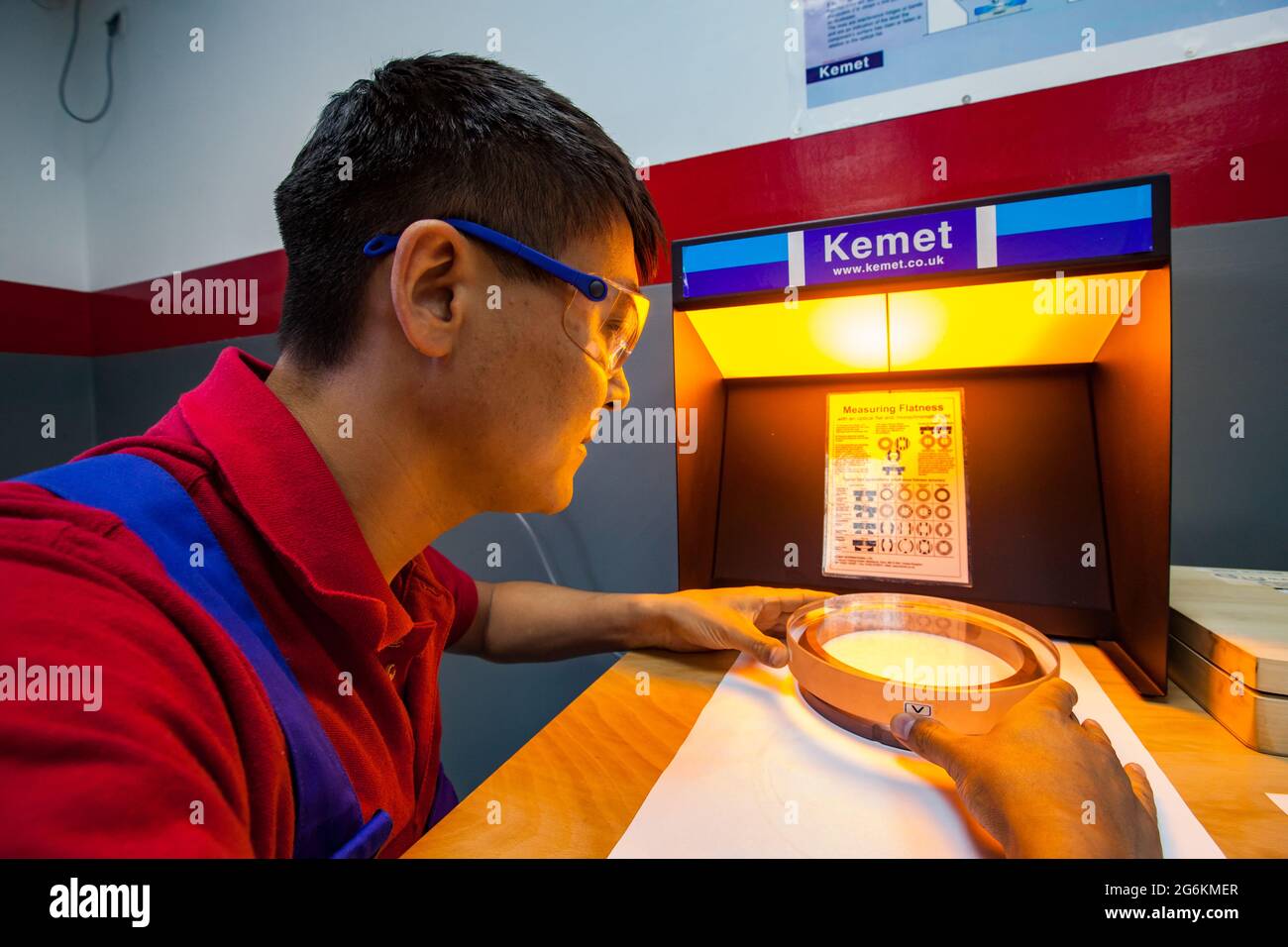 Atyrau,Kazakhstan-May 21,2012: Flowserve plant. Young Asian worker ...