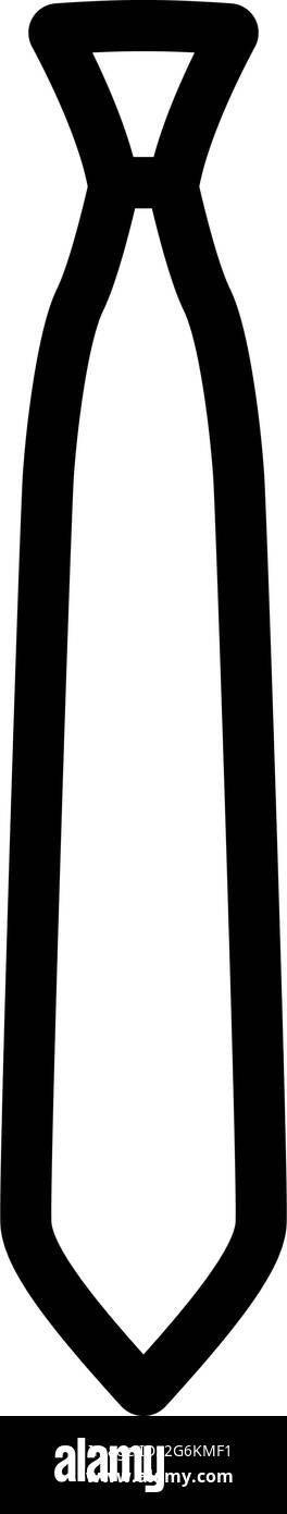 Business Tie Icon. Bold outline design with editable stroke width ...