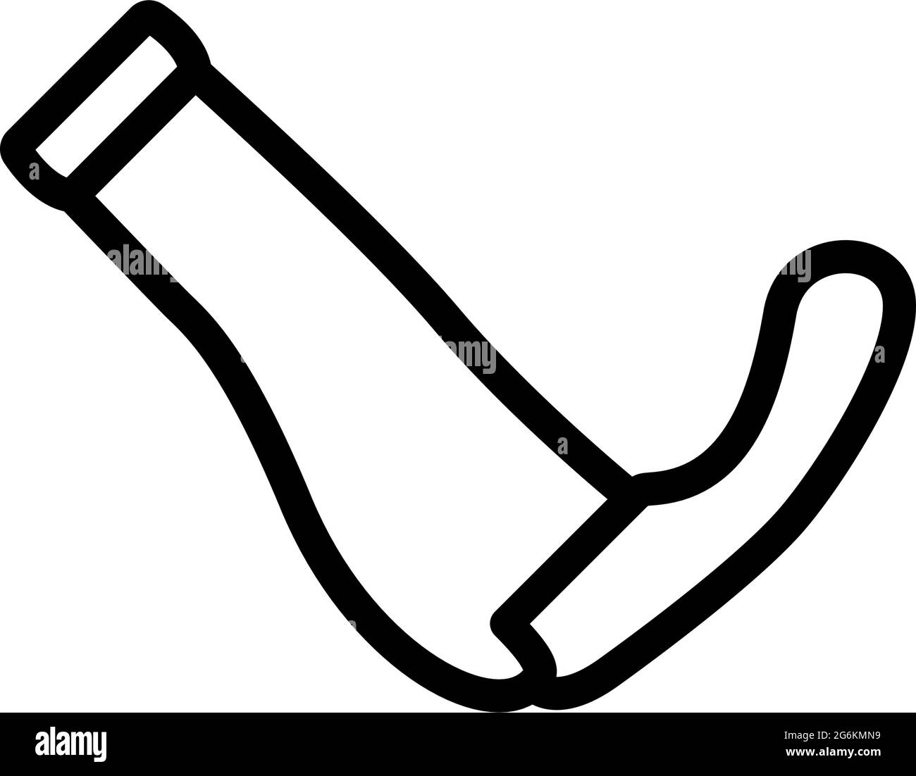 Bike Grips Icon. Bold outline design with editable stroke width. Vector ...