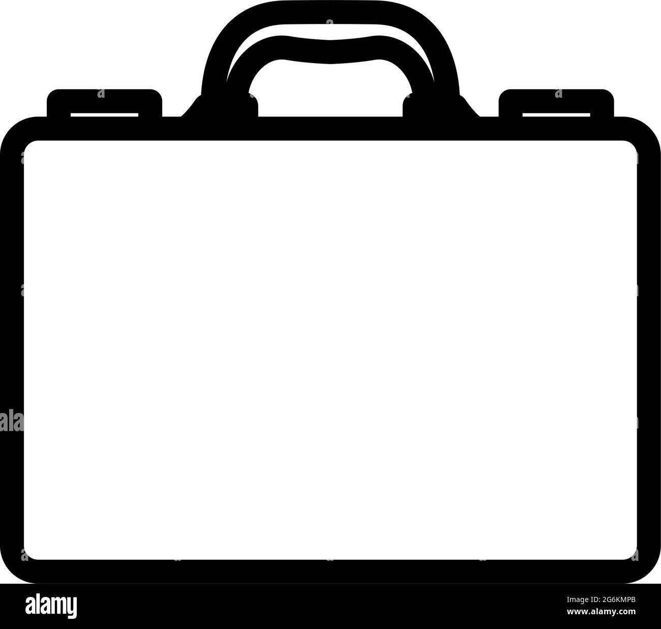 Business Briefcase Icon. Bold outline design with editable stroke width ...