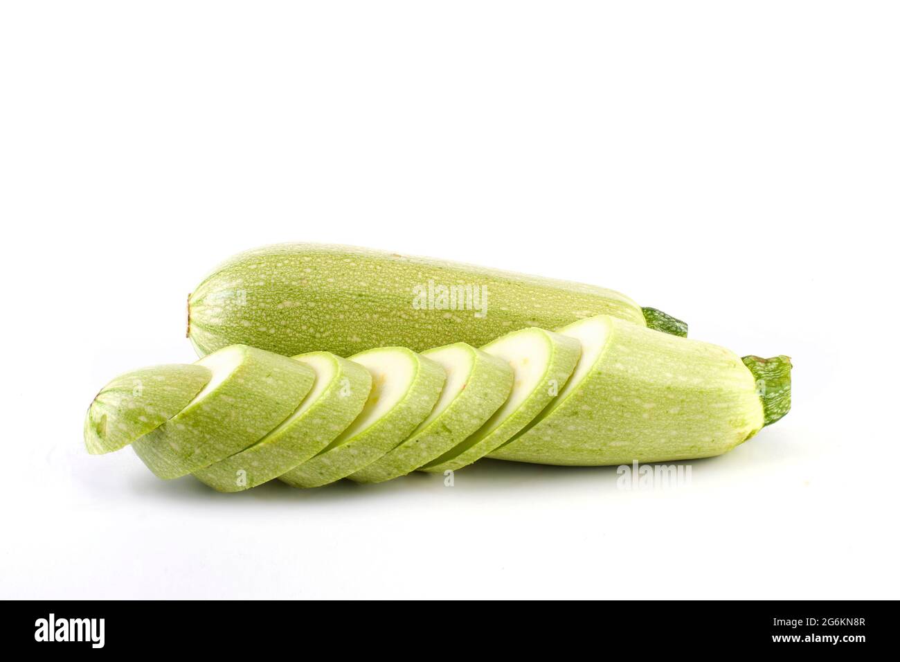 Courgettes on a white background. Courgettes are fresh and delicious ...