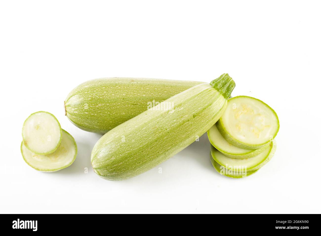 Courgettes on a white background. Courgettes are fresh and delicious ...