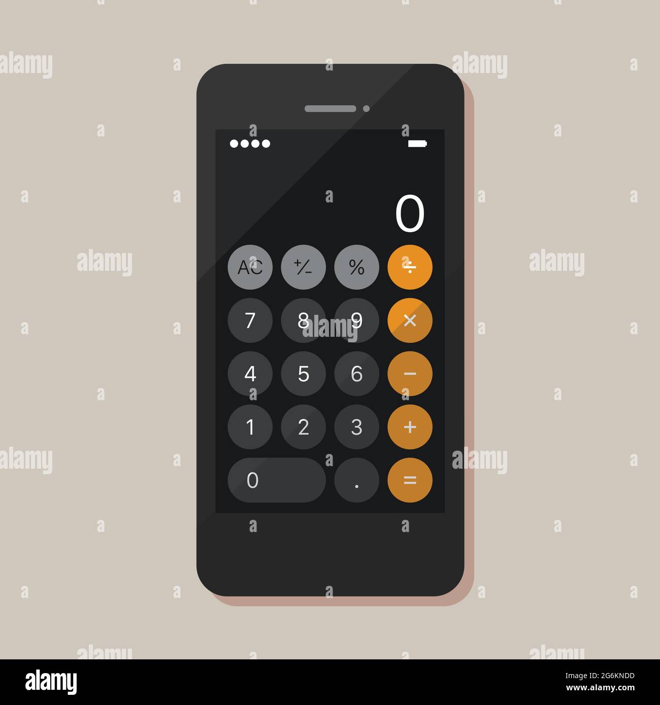 Cellphone calculator Stock Vector Images - Alamy