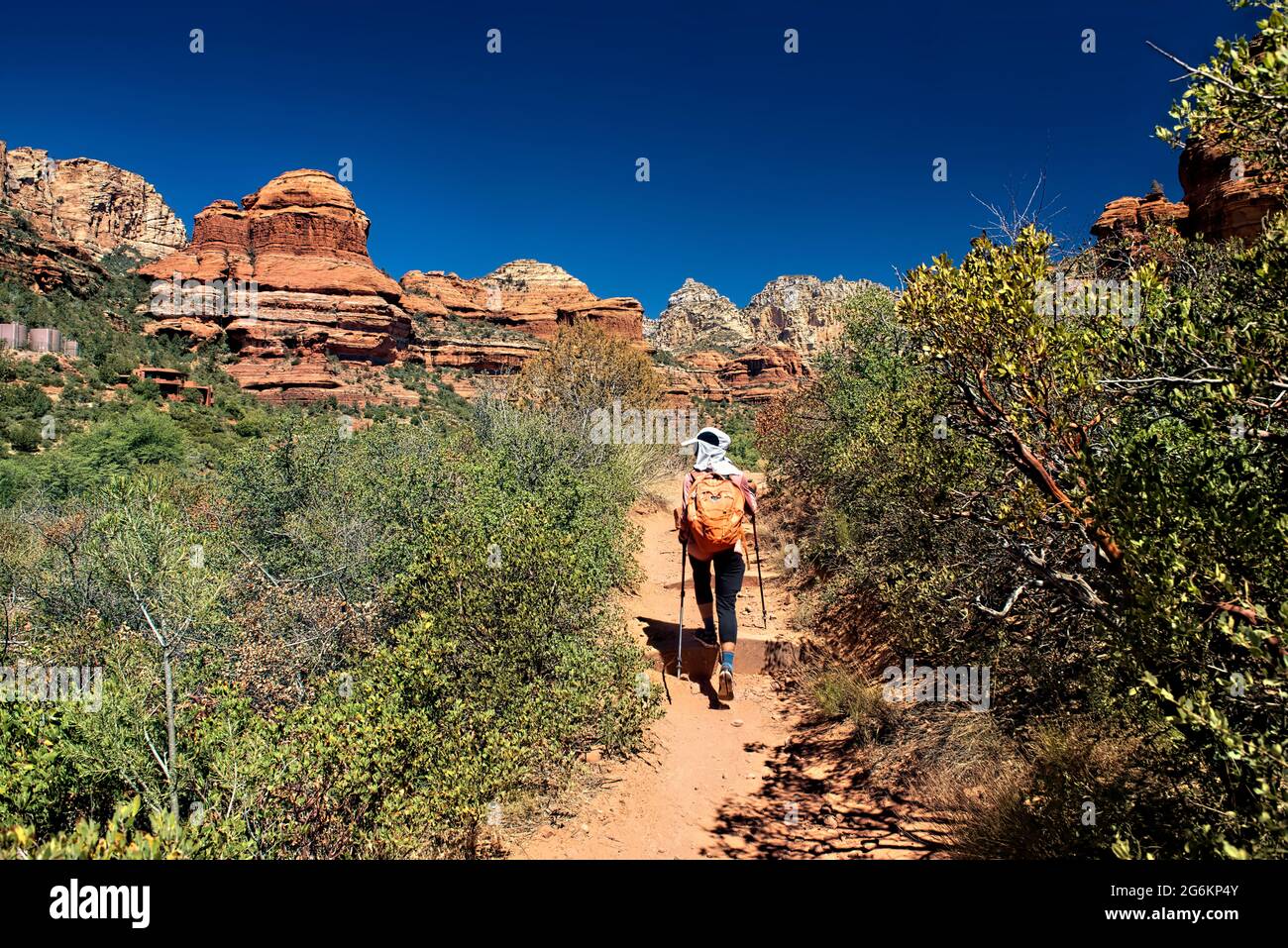 Hiking in Boynton Canyon, Sedona, Arizona, U.S.A Stock Photo - Alamy