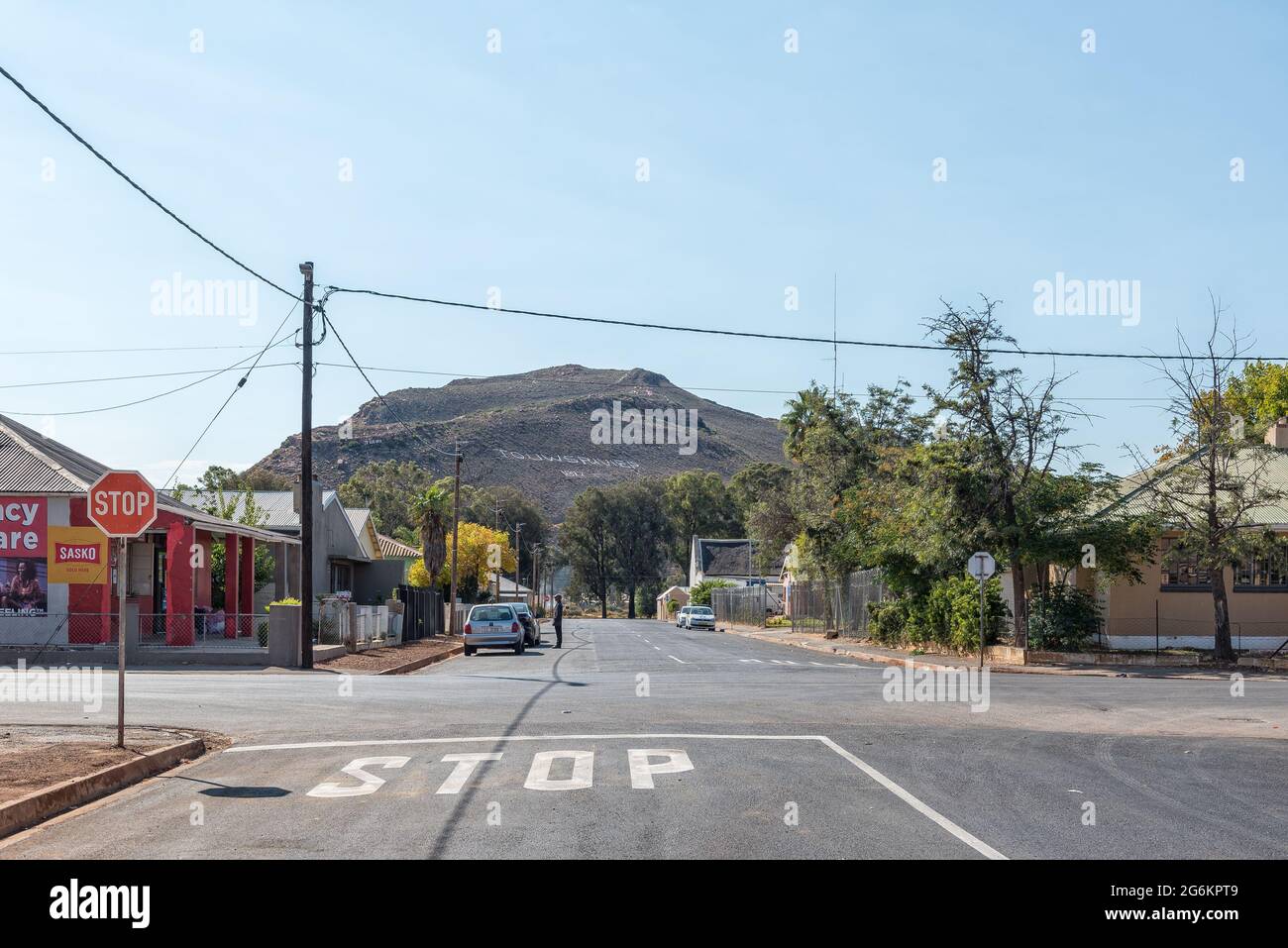 TOUWS RIVER, SOUTH AFRICA - APRIL 20, 2021: A street scene, with ...