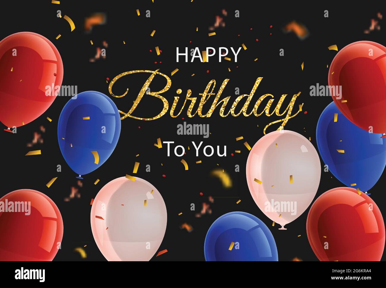 Happy birthday vector illustration Stock Vector Image & Art - Alamy
